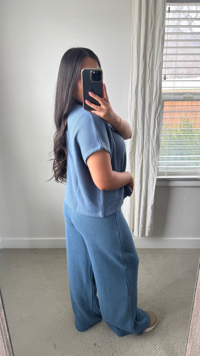 Lucy Sweater Set / Dusty Blue *RESTOCKED* – simple times