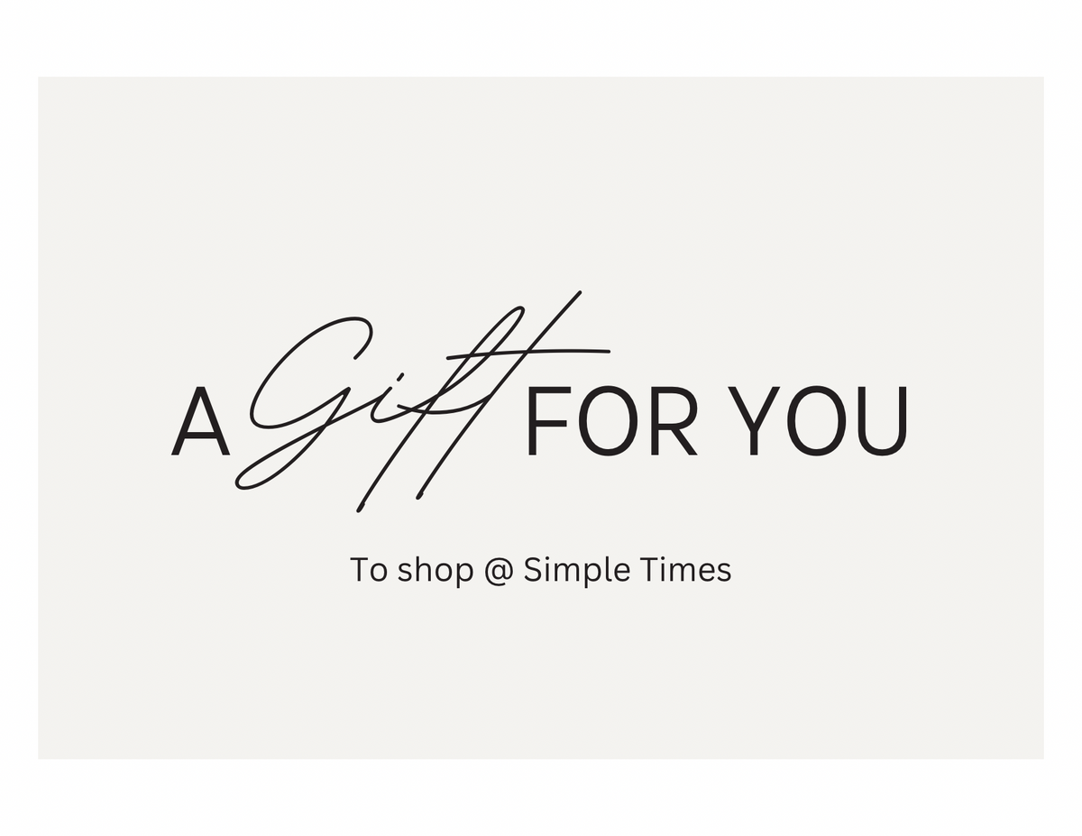 Simple Times Gift Card – simple times