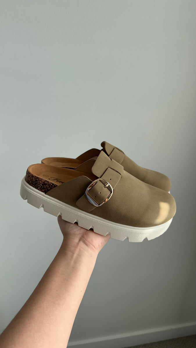 Platform Clogs / Taupe *RESTOCKED* – simple times